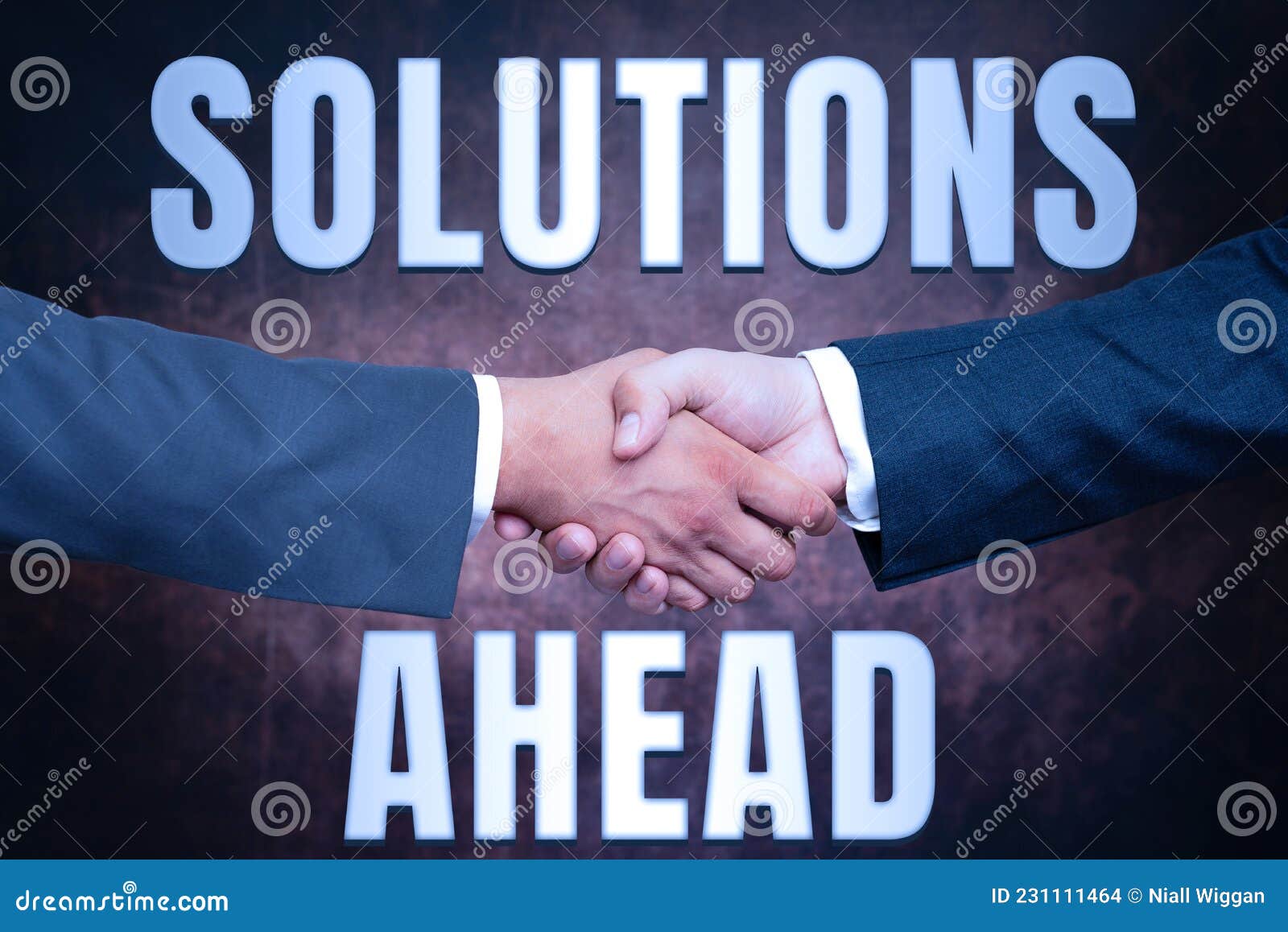 Text Showing Inspiration Solutions Ahead. Business Concept in Advance ...