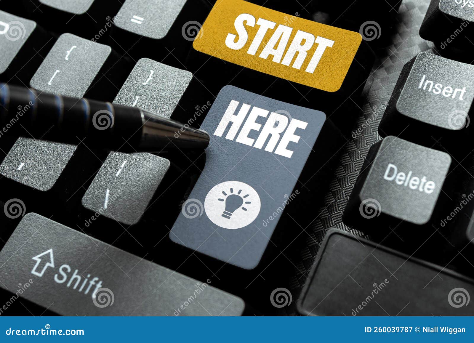 Text Caption Presenting Start Here. Concept Meaning in the Early ...