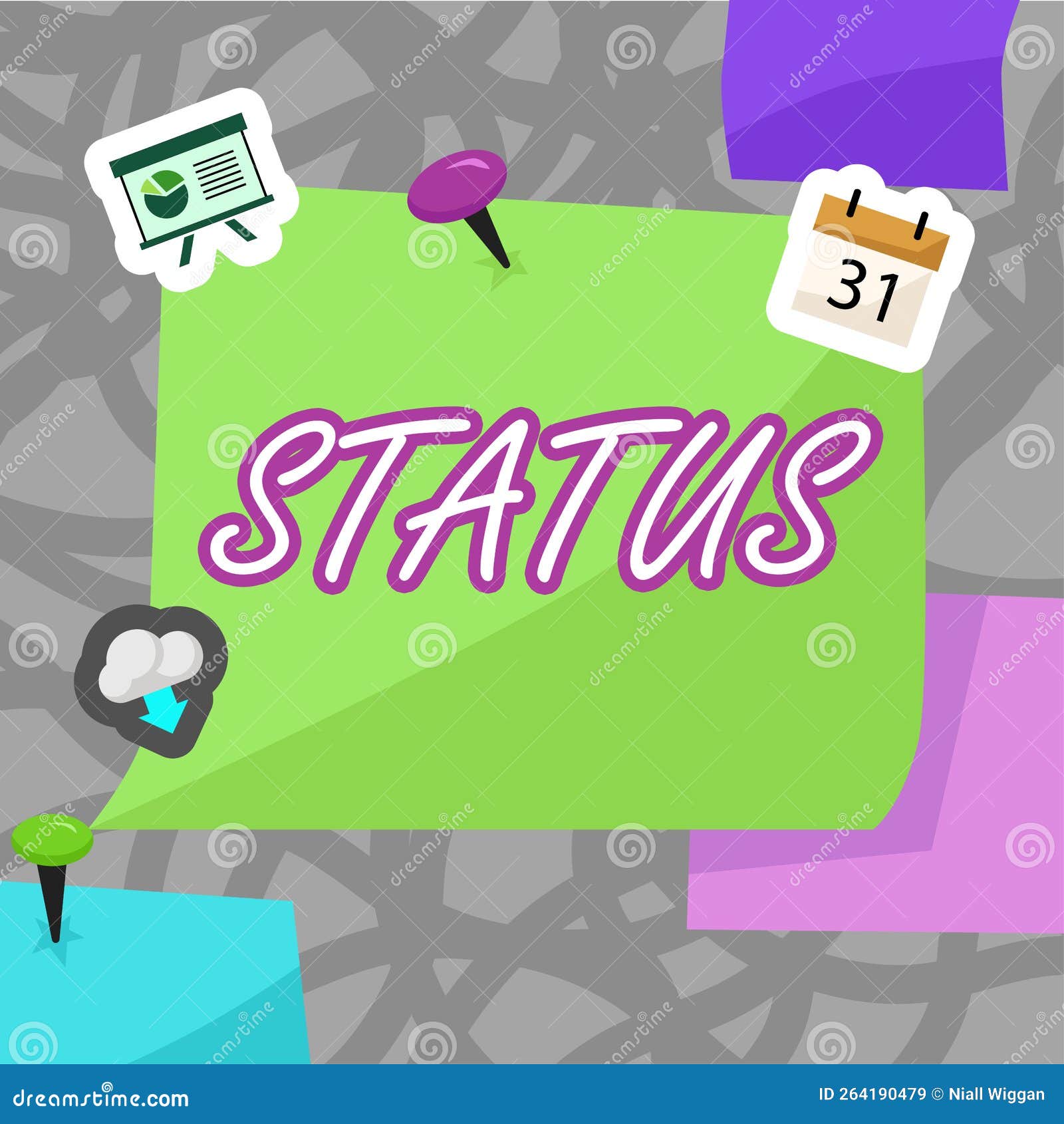 Conceptual Display Status. Business Showcase Situation at a Particular ...