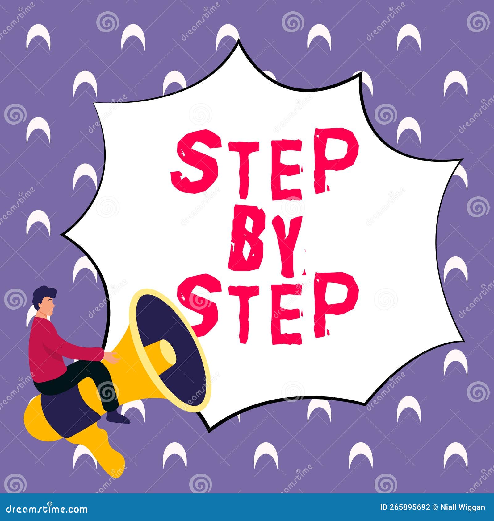 Text Sign Showing Step by Step. Business Idea Slow Progress Road To ...