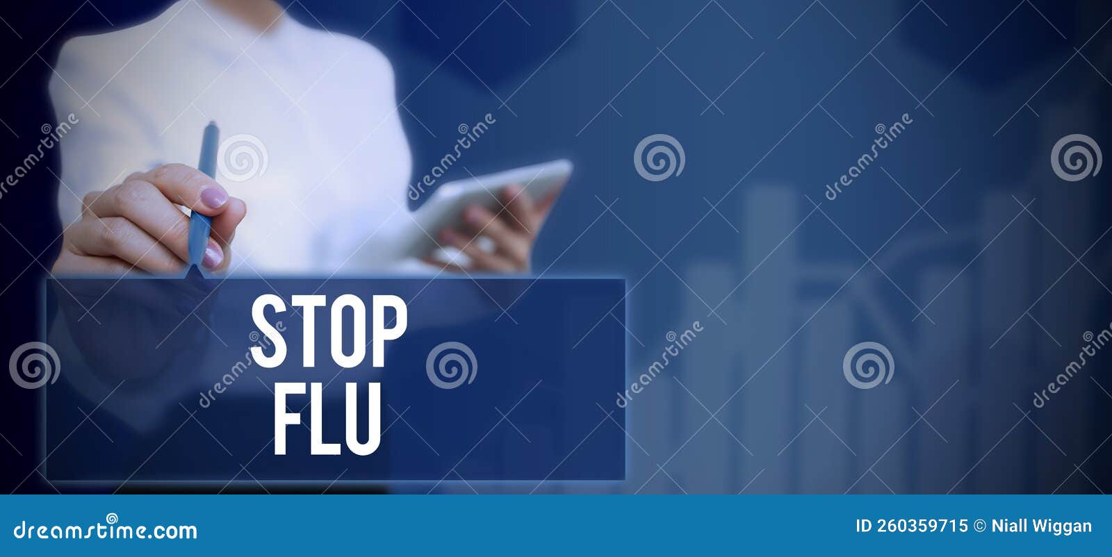 Sign Displaying Stop Flu. Business Approach a Process of Inputting and ...