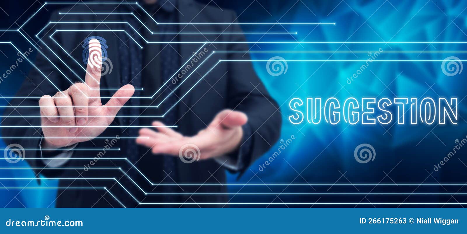 Text Caption Presenting Suggestion. Word for the Process of One Thought ...