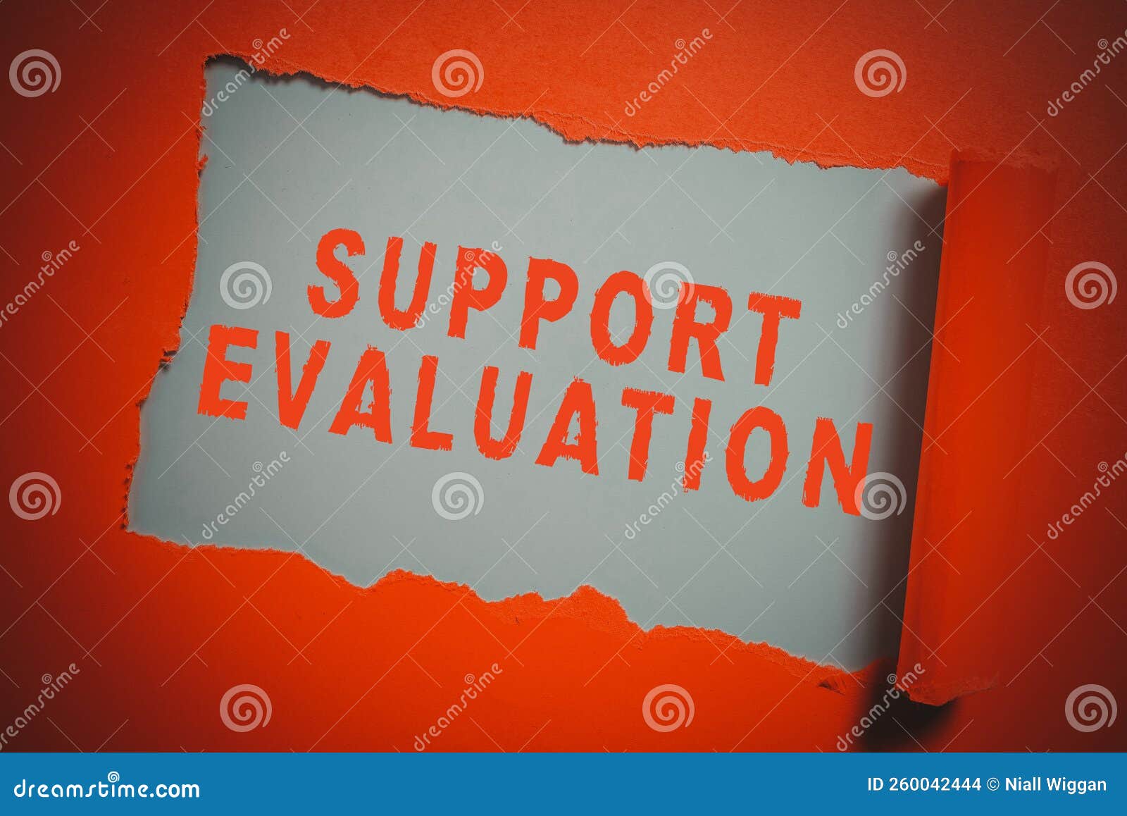 Hand Writing Sign Support Evaluation. Word Written on Helps Evaluate a ...