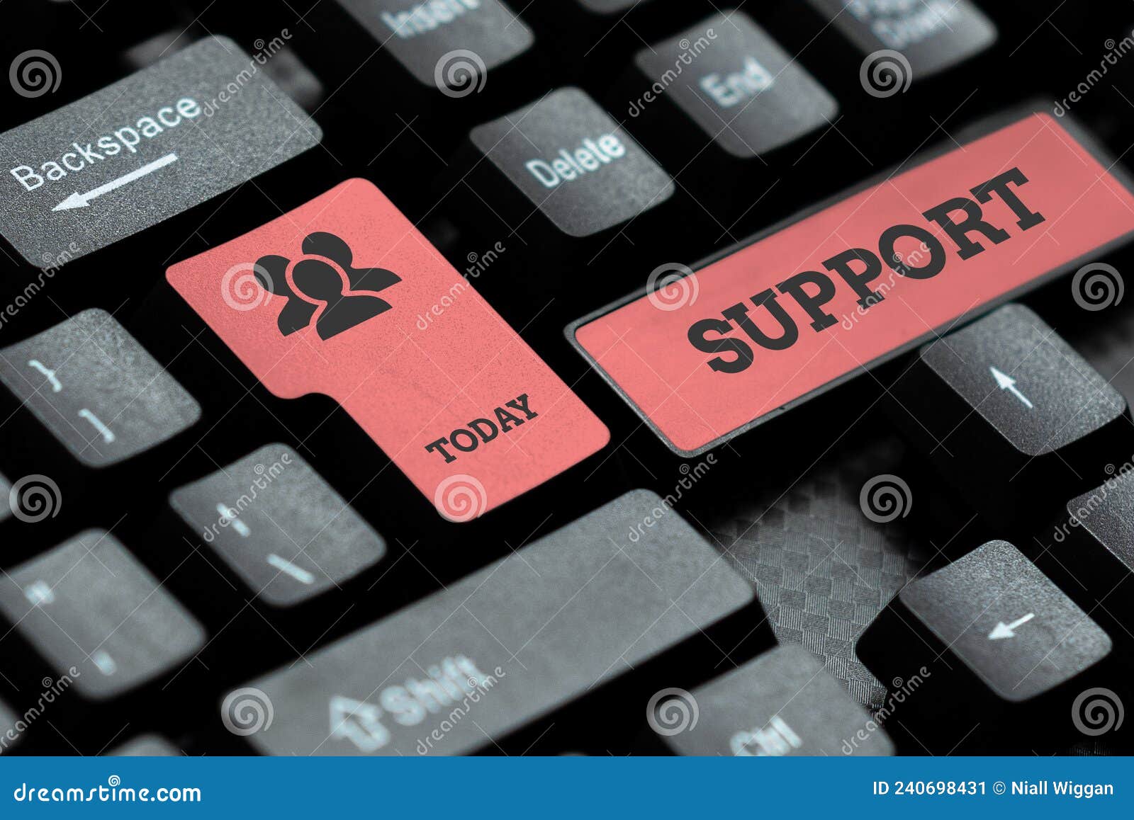 Sign Displaying Support. Word Written on Give Assistance Help Service ...