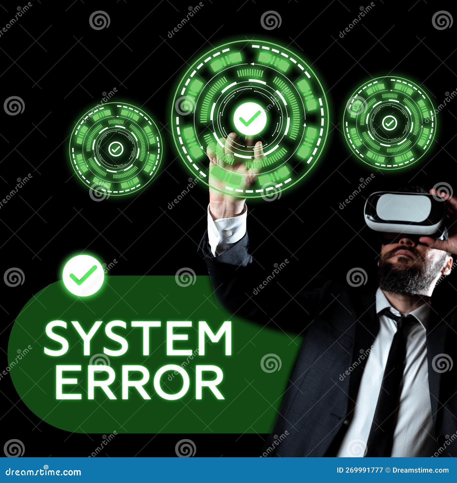 Sign Displaying System Error. Business Overview Technological Failure ...
