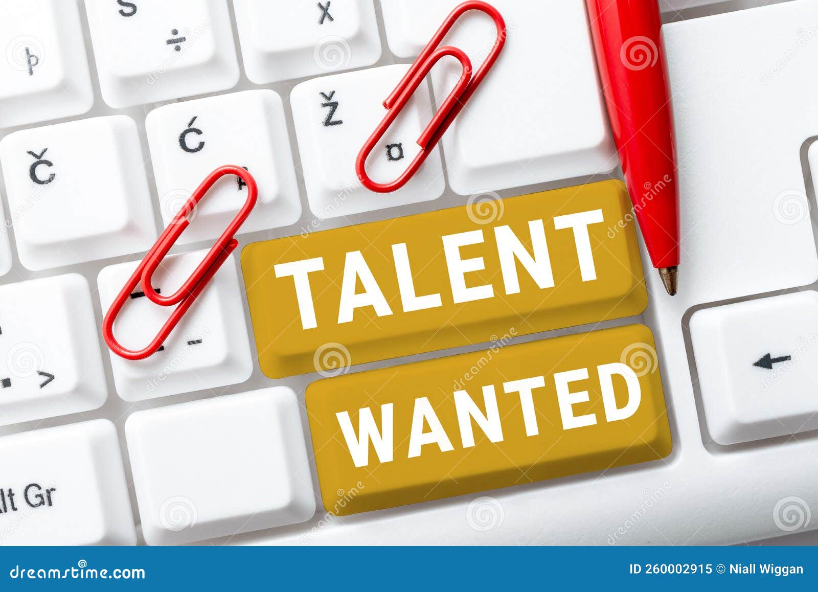Sign Displaying Talent Wanted. Word for Method of Identifying and ...