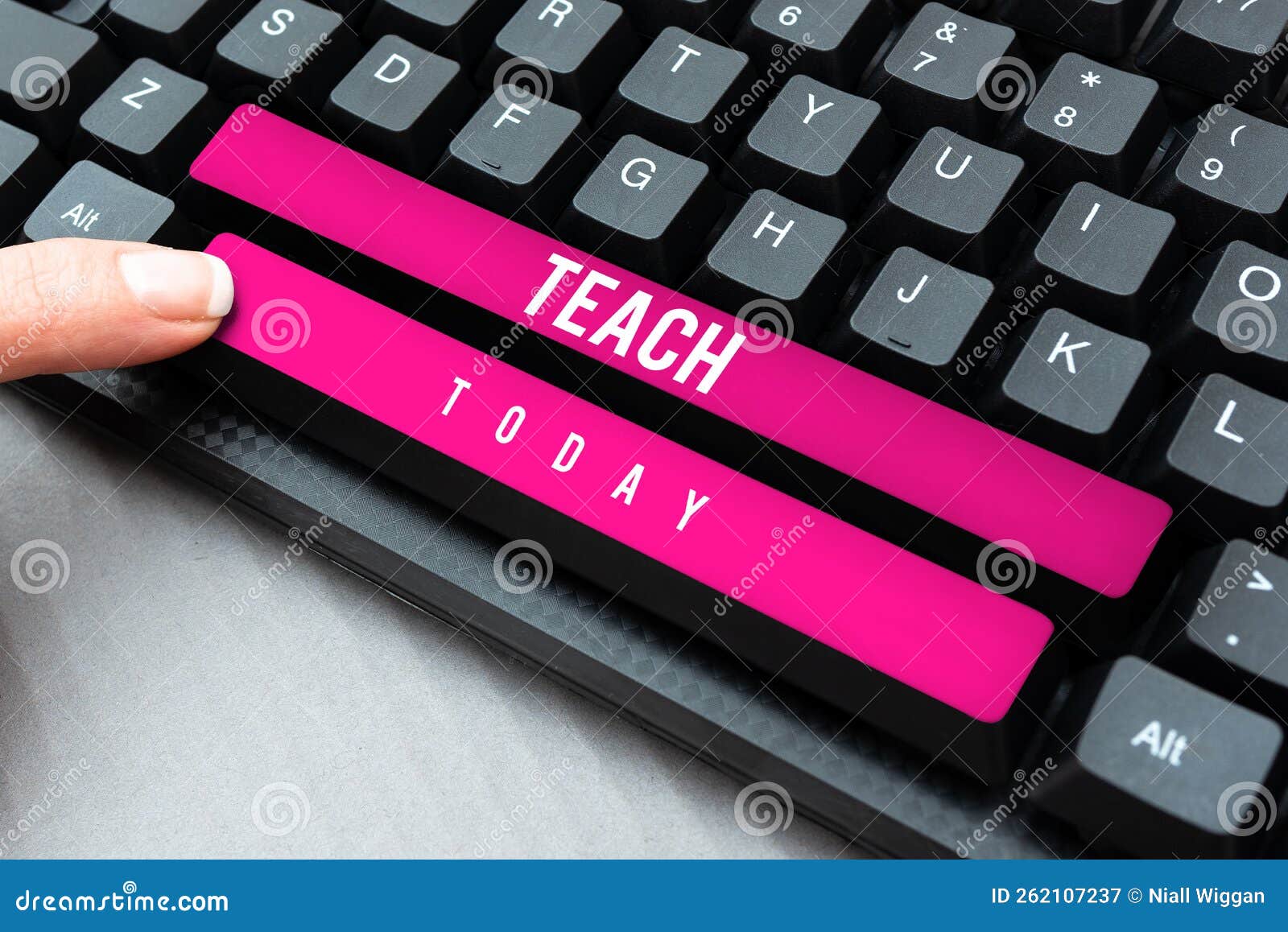 Sign Displaying Teach. Concept Meaning Impart Knowledge or Instruct ...