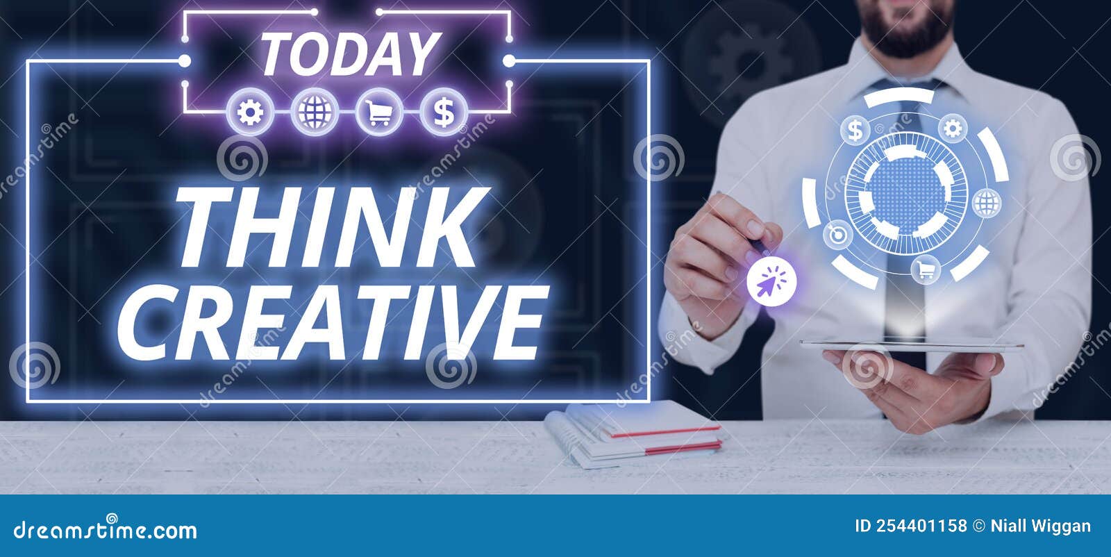 Sign Displaying Think CreativeThe Ability To Perceive Patterns that are ...