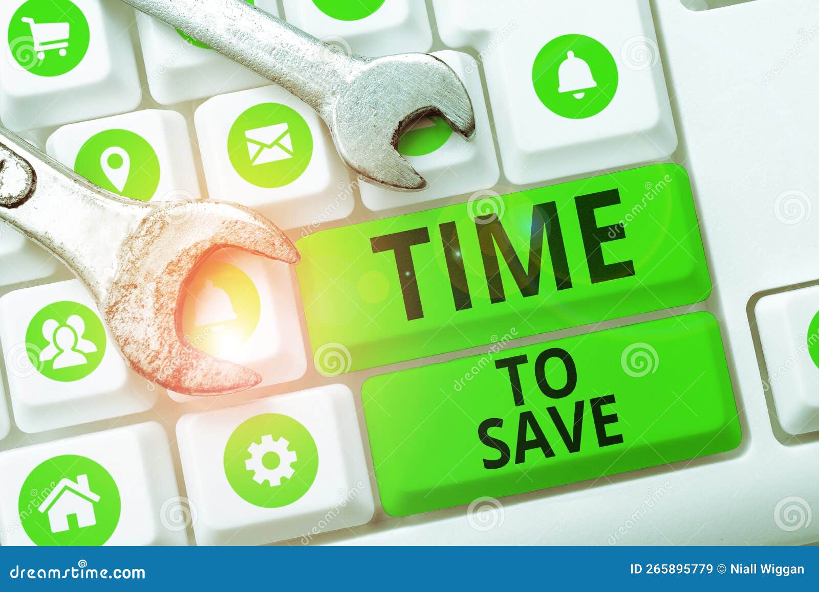 Conceptual Display Time To Save. Internet Concept To Do Something More ...