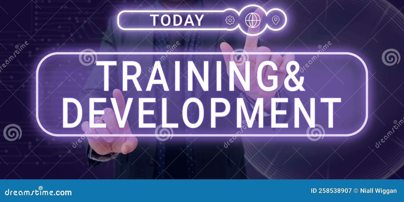 Sign Displaying Traininganddevelopment. Word Written on Organize ...