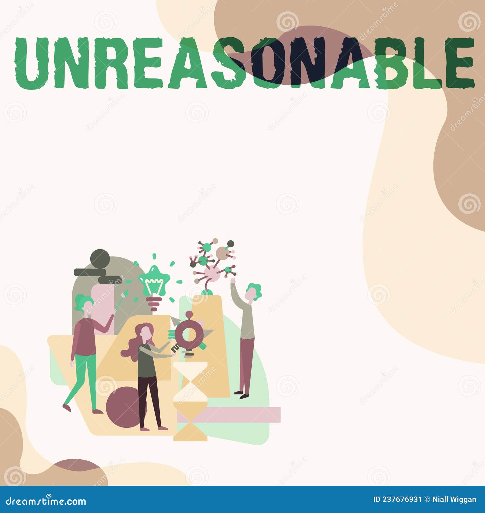 Hand Writing Sign Unreasonable. Conceptual Photo Beyond the Limits of ...