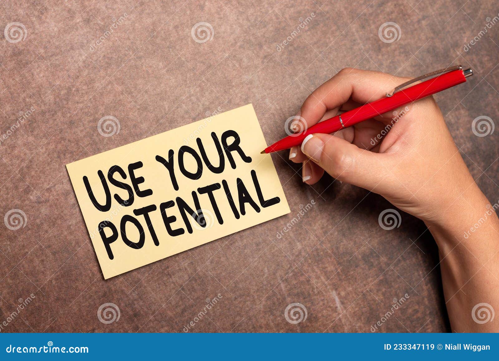 Sign Displaying Use Your Potential. Internet Concept Achieve As Much ...