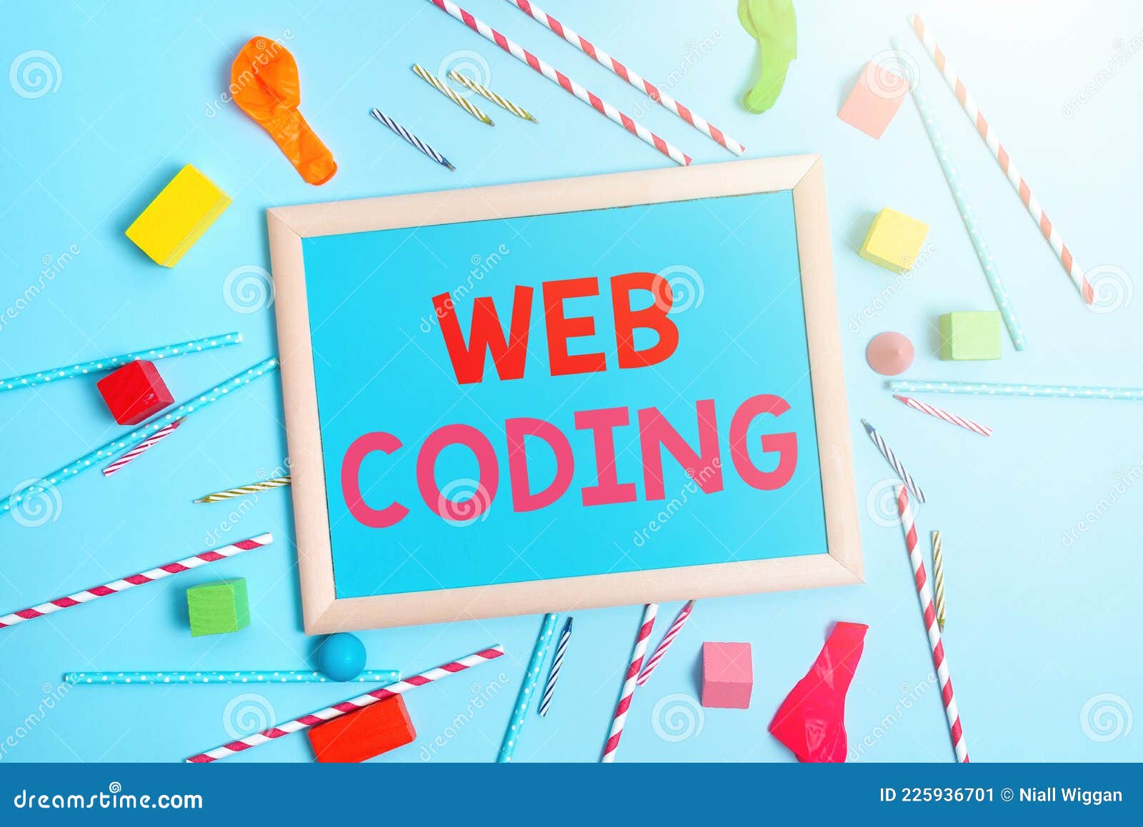 Sign Displaying Web Coding. Word Written on a System of Symbols and ...