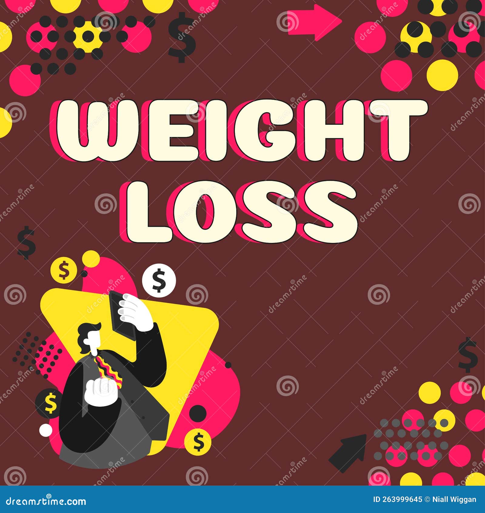 Sign Displaying Weight Loss. Business Overview Decrease in Body Fluid ...