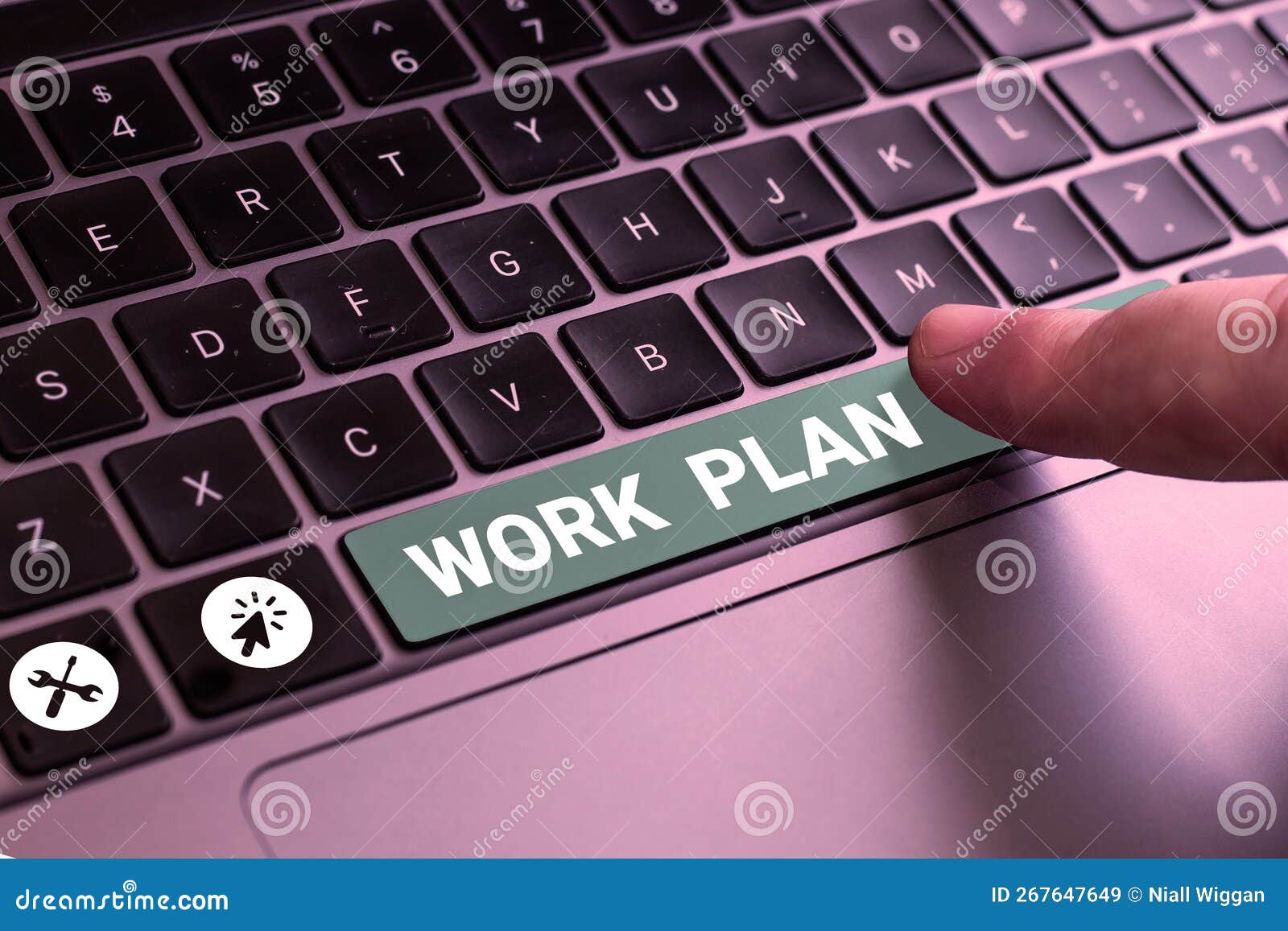 Sign Displaying Work Plan. Concept Meaning Project To Be Accomplished ...