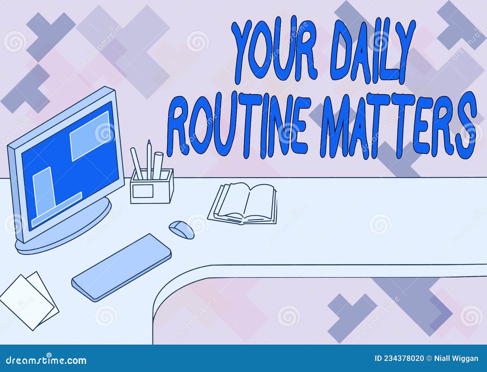 Sign Displaying Your daily Routine Matters. Business Showcase Practice ...