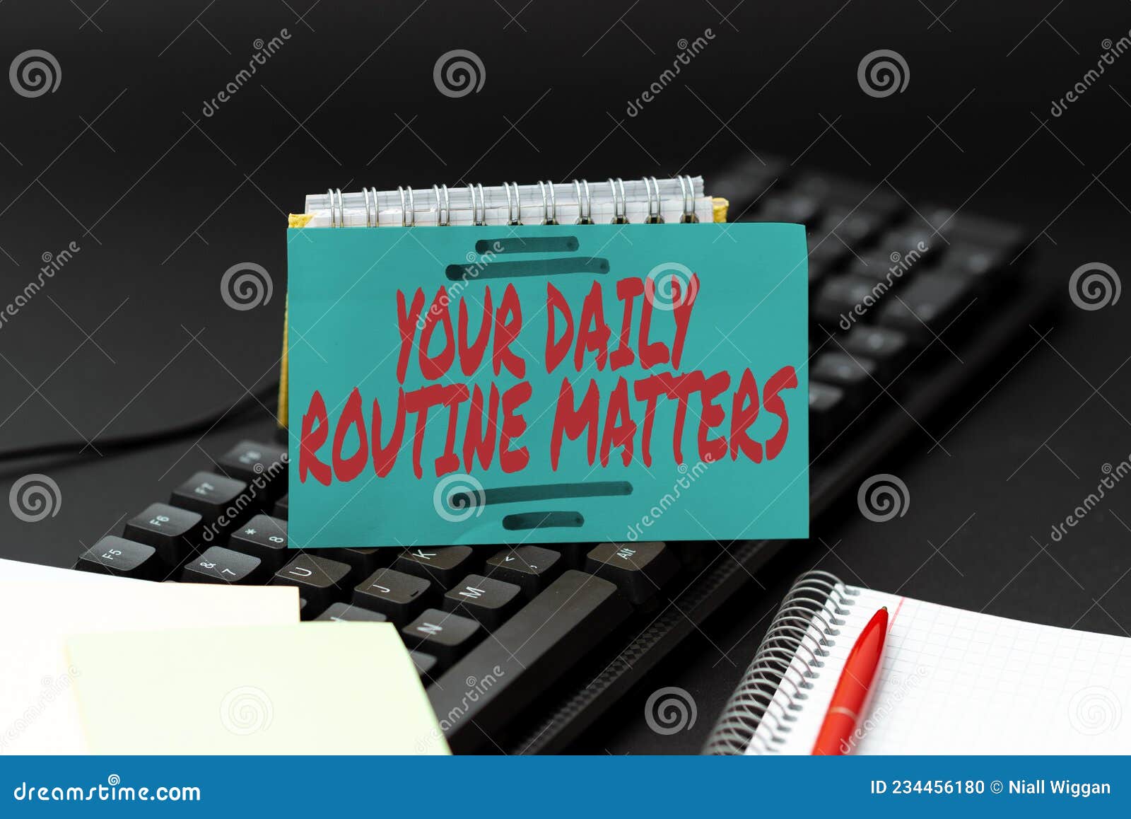 Text Sign Showing Your daily Routine Matters. Word for Practice of ...