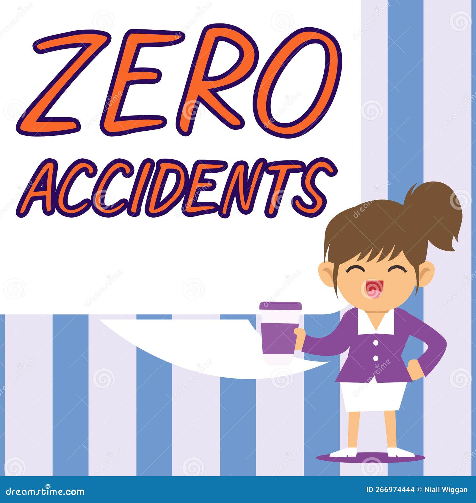Sign Displaying Zero Accidents. Business Approach Important Strategy ...