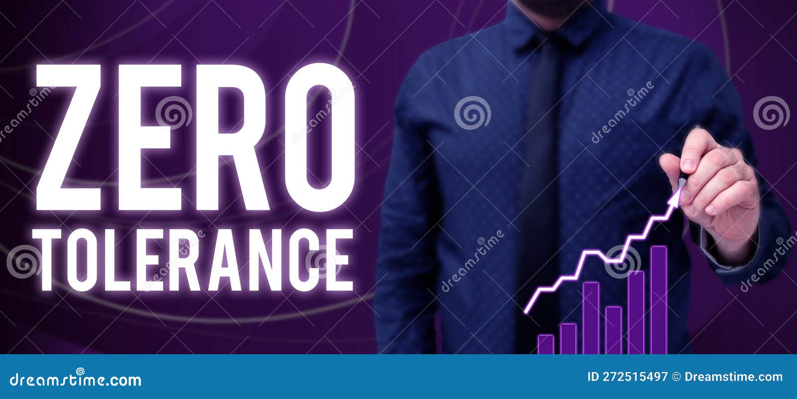 Sign Displaying Zero Tolerance. Word Written on Refusal To Accept ...