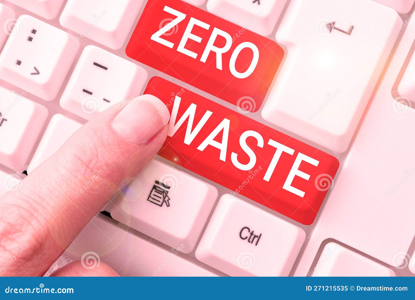 Sign Displaying Zero Waste. Concept Meaning Industrial Responsibility ...