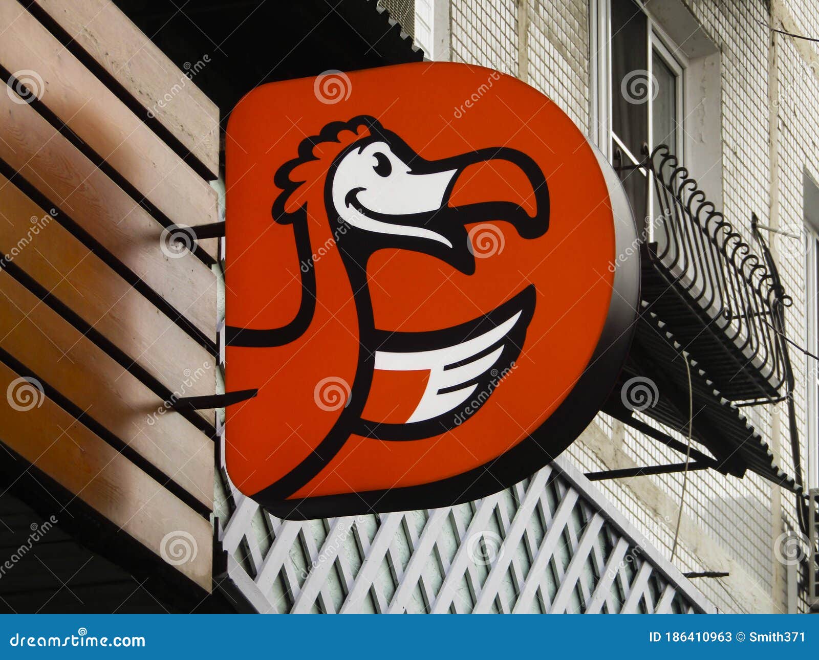 Dodo Pizza Logo And Restaurant Facade In The Street Editorial Image ...