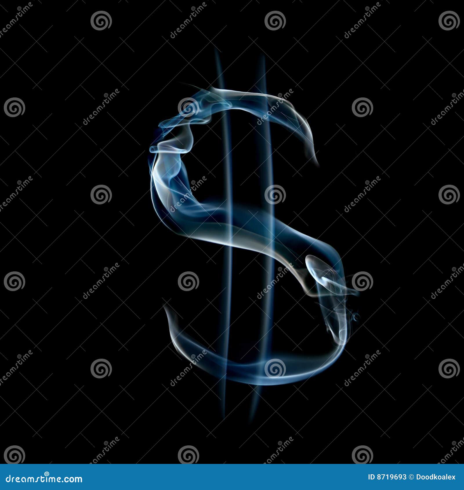 Sign of Dollar from a Smoky Alphabet Stock Image - Image of modern ...