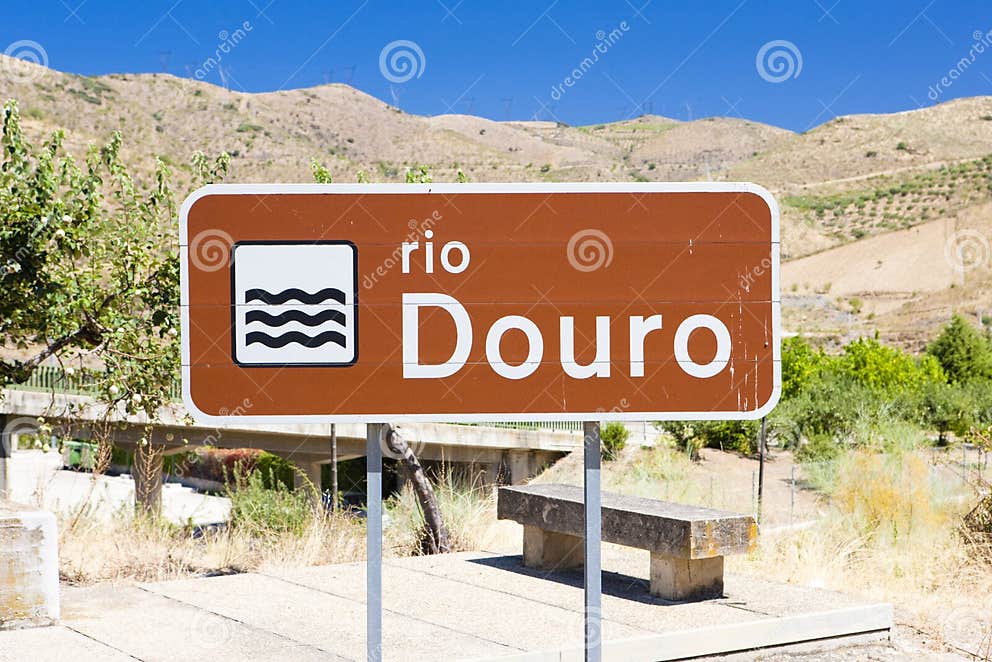Sign of Douro river stock image. Image of douro, outdoor - 11837815