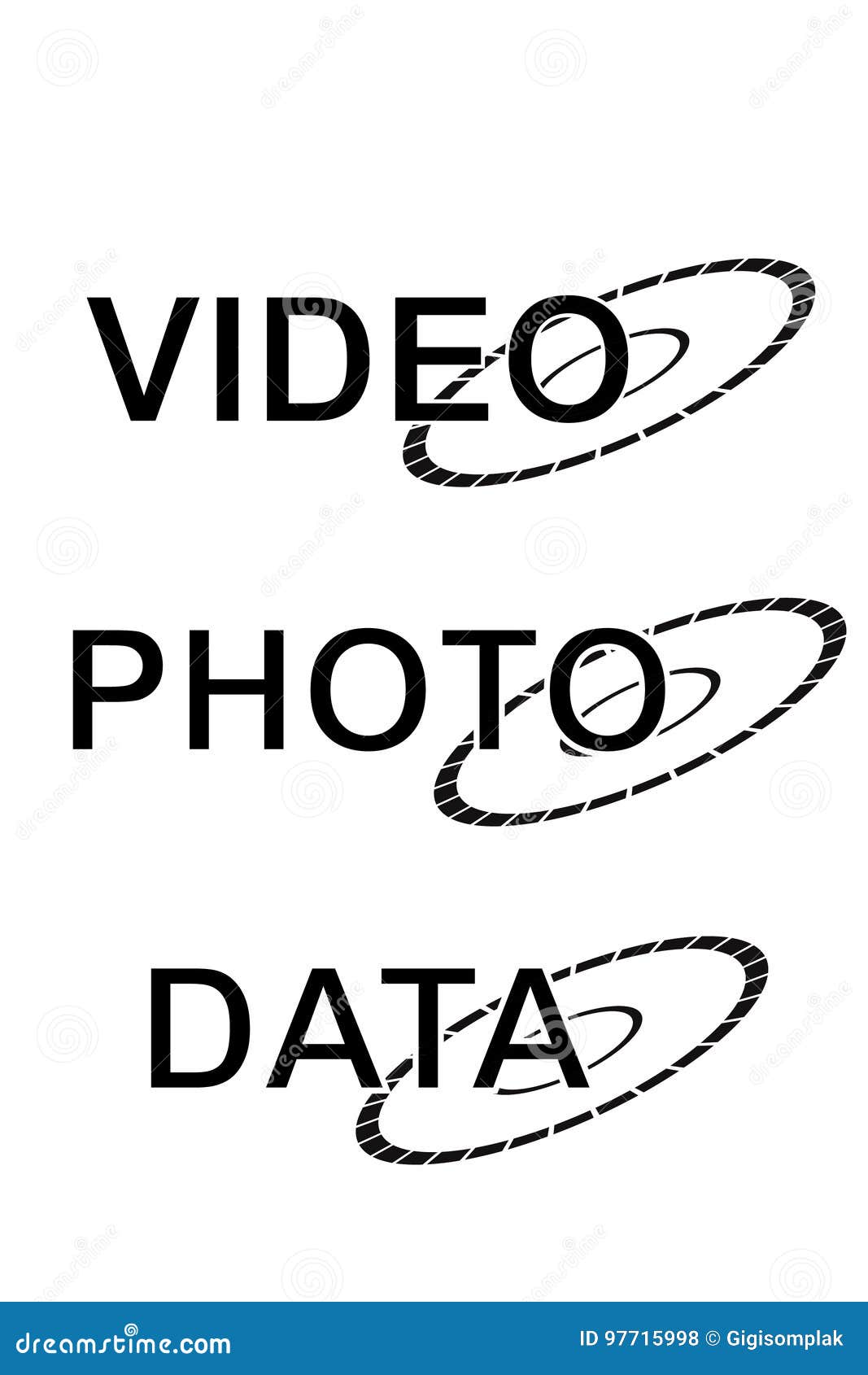 Sign for DVD Video, Photo and Data Stock Vector - Illustration of ...