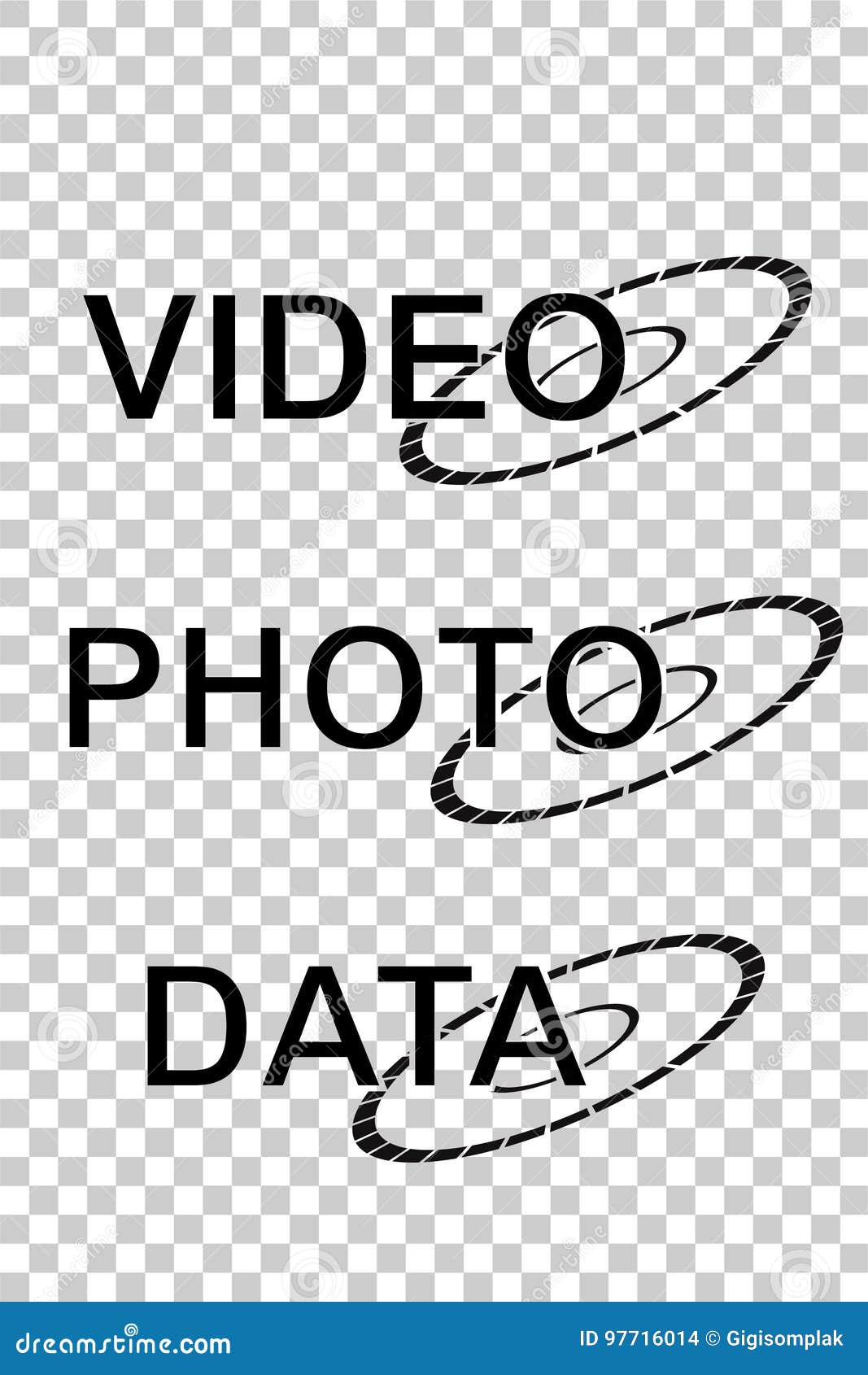 Sign for DVD Video, Photo and Data Stock Vector - Illustration of ...