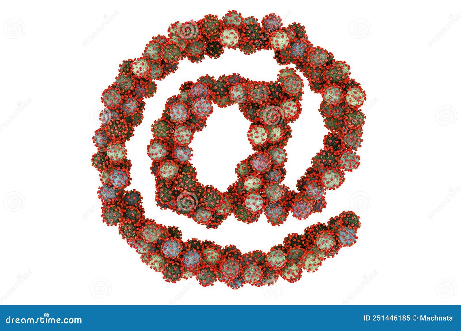 Symbol Of Viruses Of Microbes, Bacteria Smashed To Smithereens On A ...