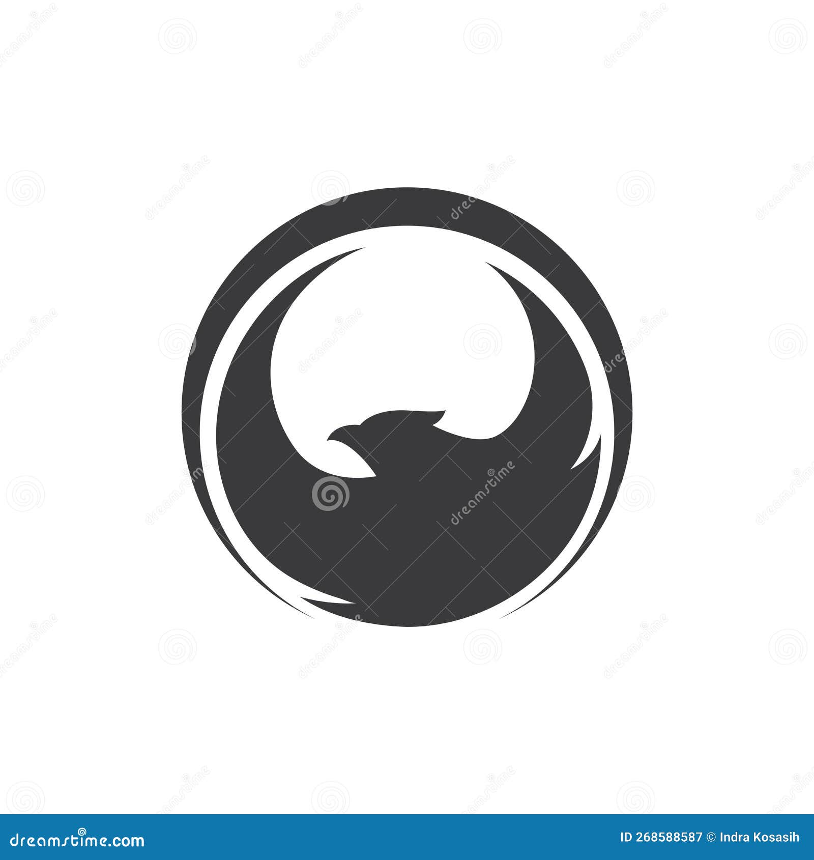 Sign of Eagle Head with Circle Logo Vector Icon Illustration Stock ...