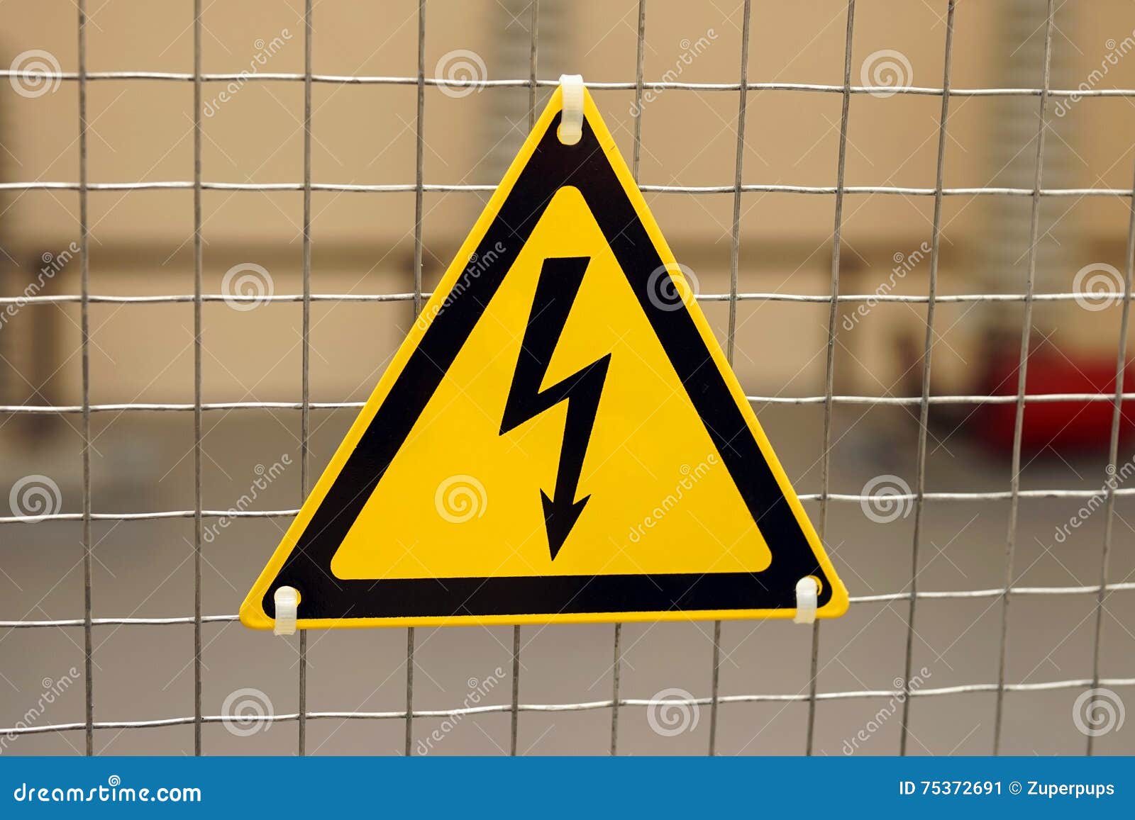 Sign electric danger stock image. Image of high, board - 75372691