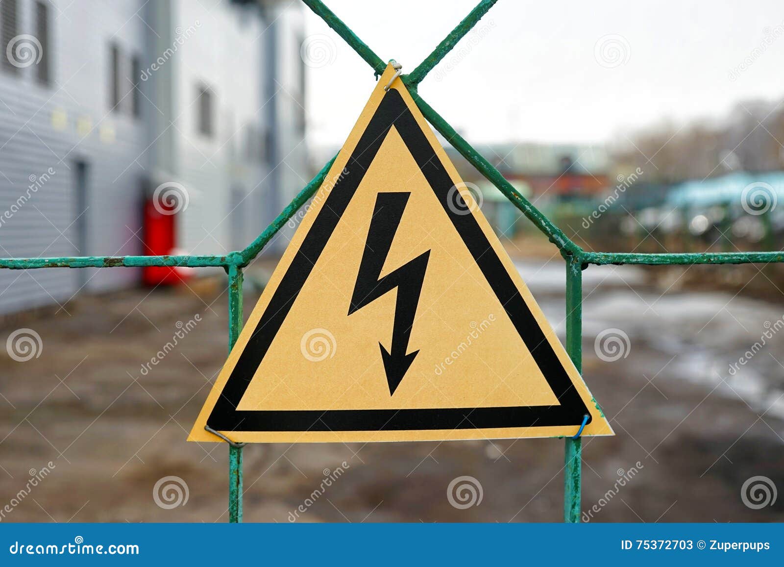 Sign electric danger stock image. Image of electric, advice - 75372703