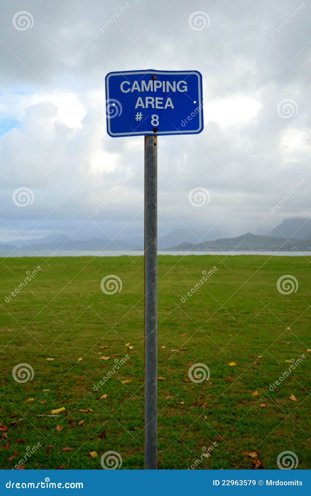 Sign at an Empty Camp Site stock image. Image of country - 22963579