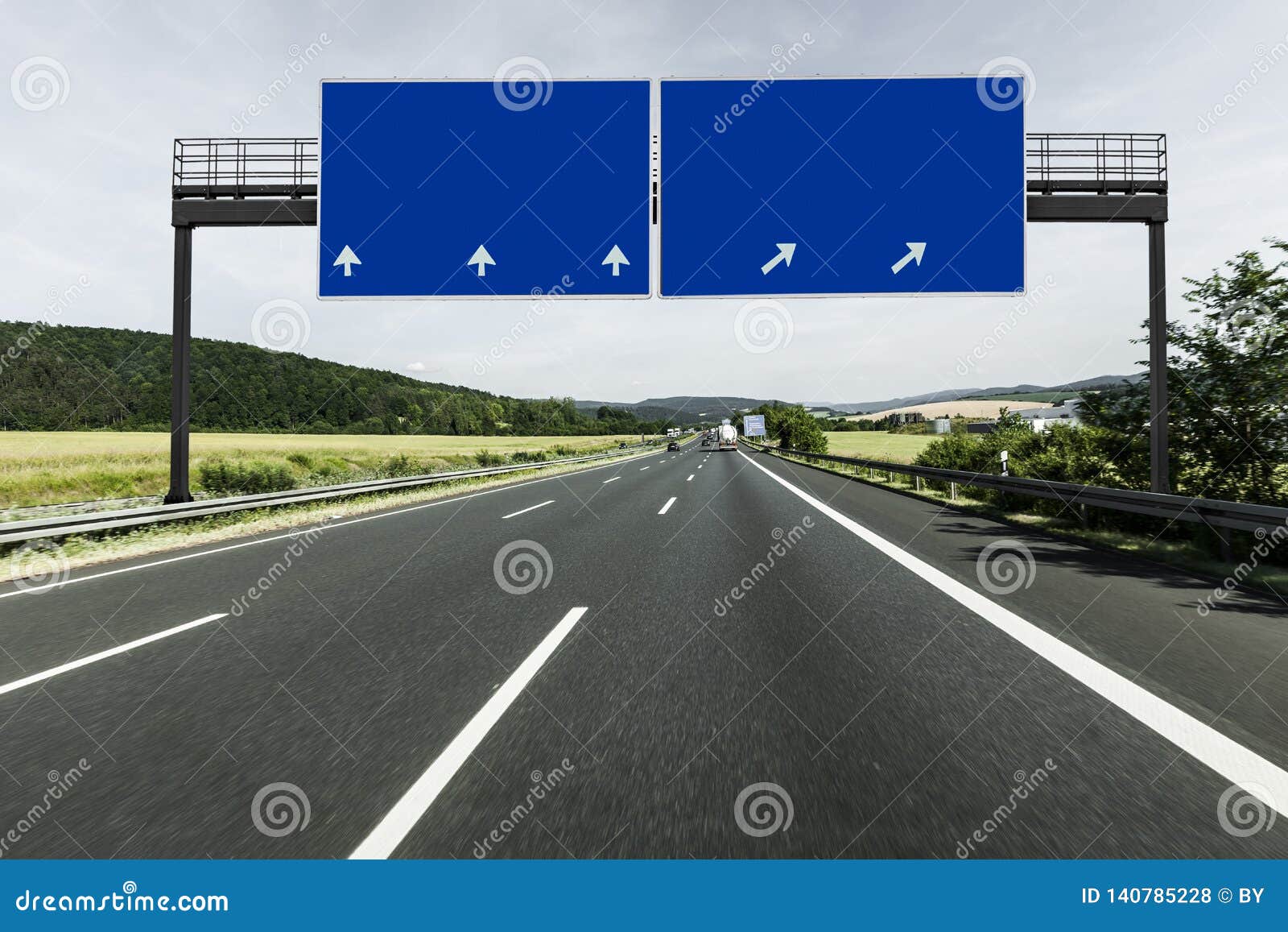 Sign on a empty Highway stock photo. Image of road, scenic - 140785228