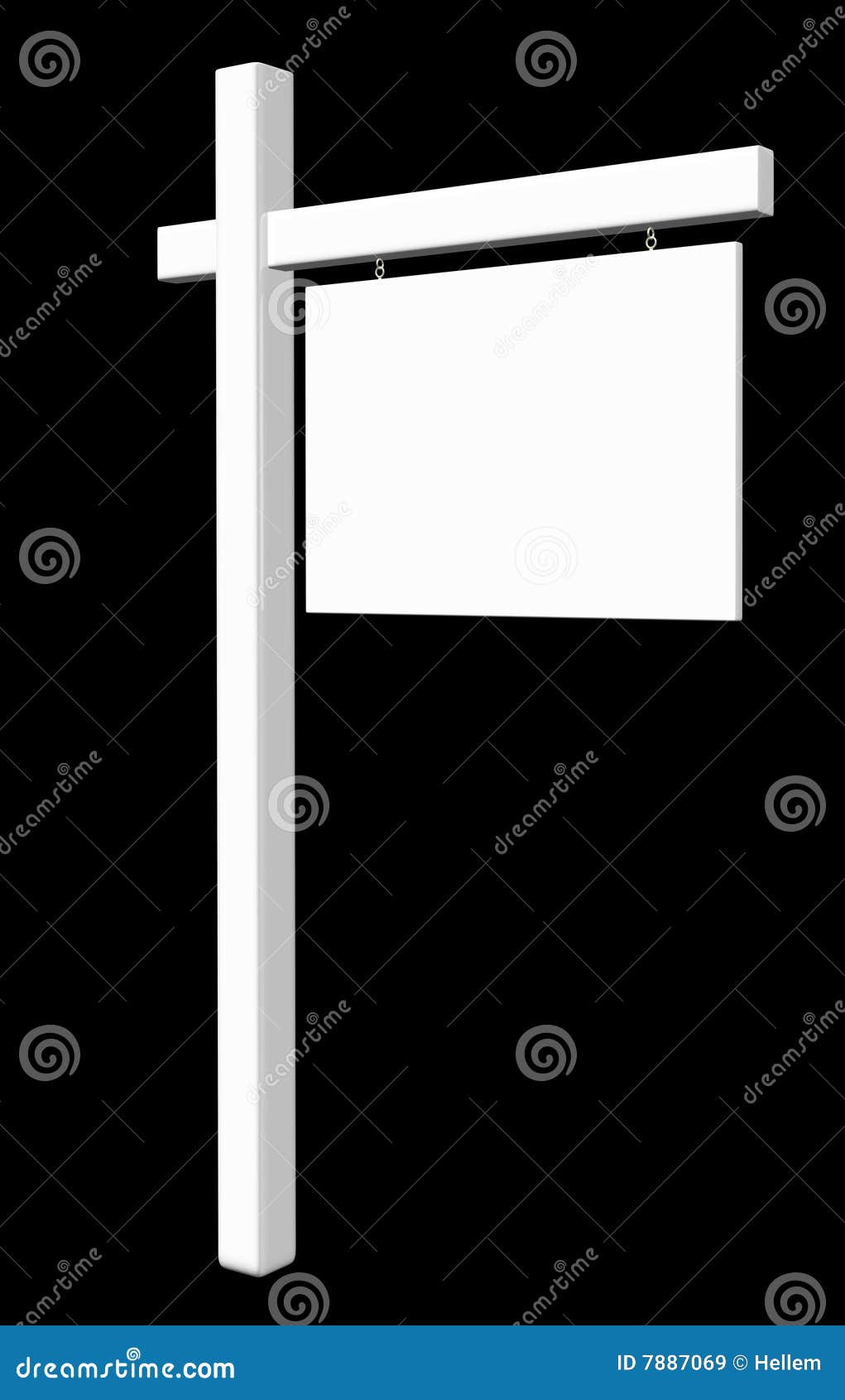 Sign Empty White - Isolated Stock Illustration - Illustration of sign ...