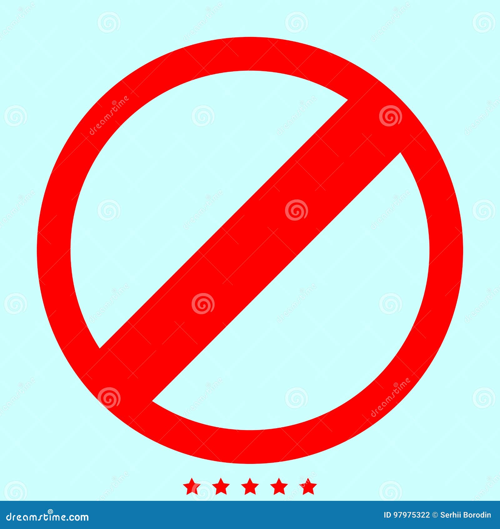 Red Sign No Entry And Restricted Area Unless Authorized Isolated On ...