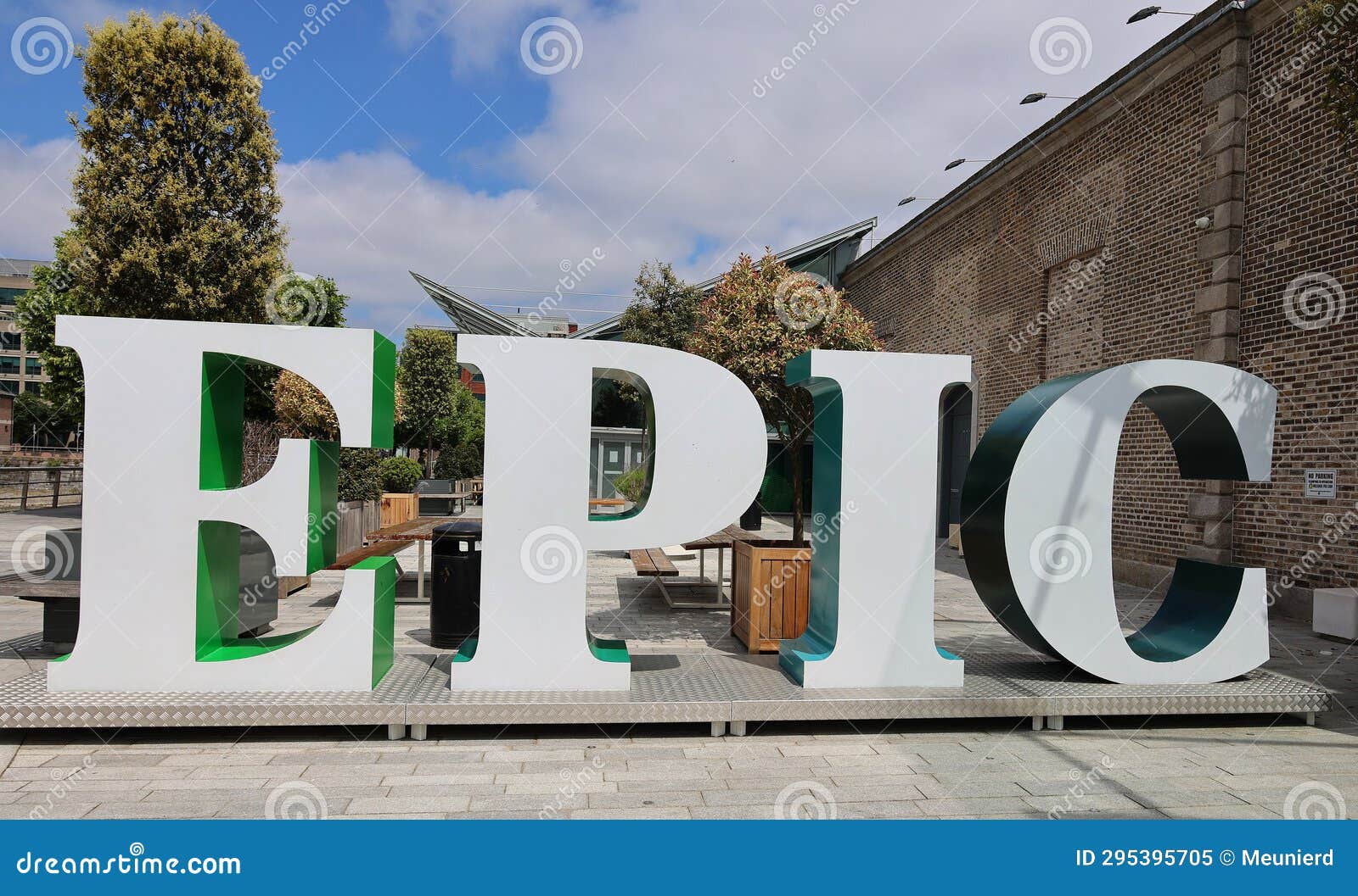 Sign of EPIC Irish Emigration Museum in Dublin. Editorial Image - Image ...