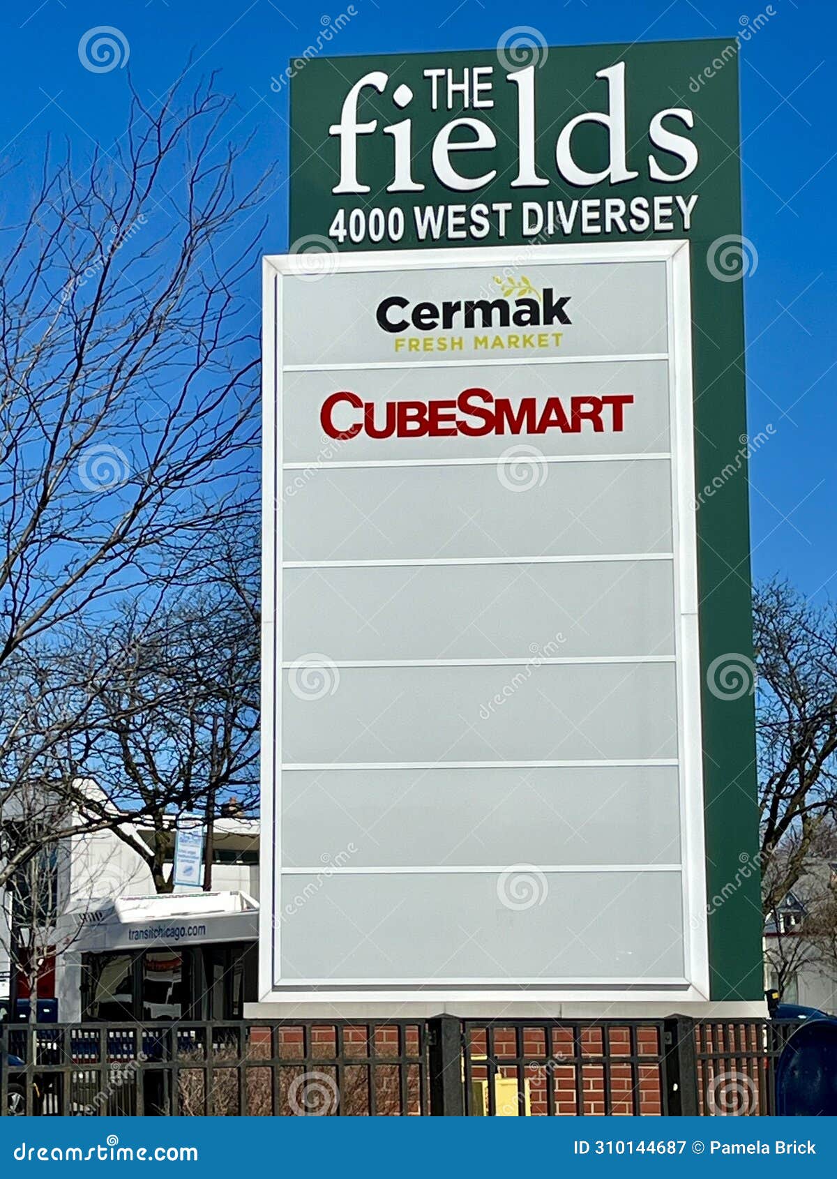 Sign for the Fields Studios Site in March, 2024 in Chicago Editorial ...