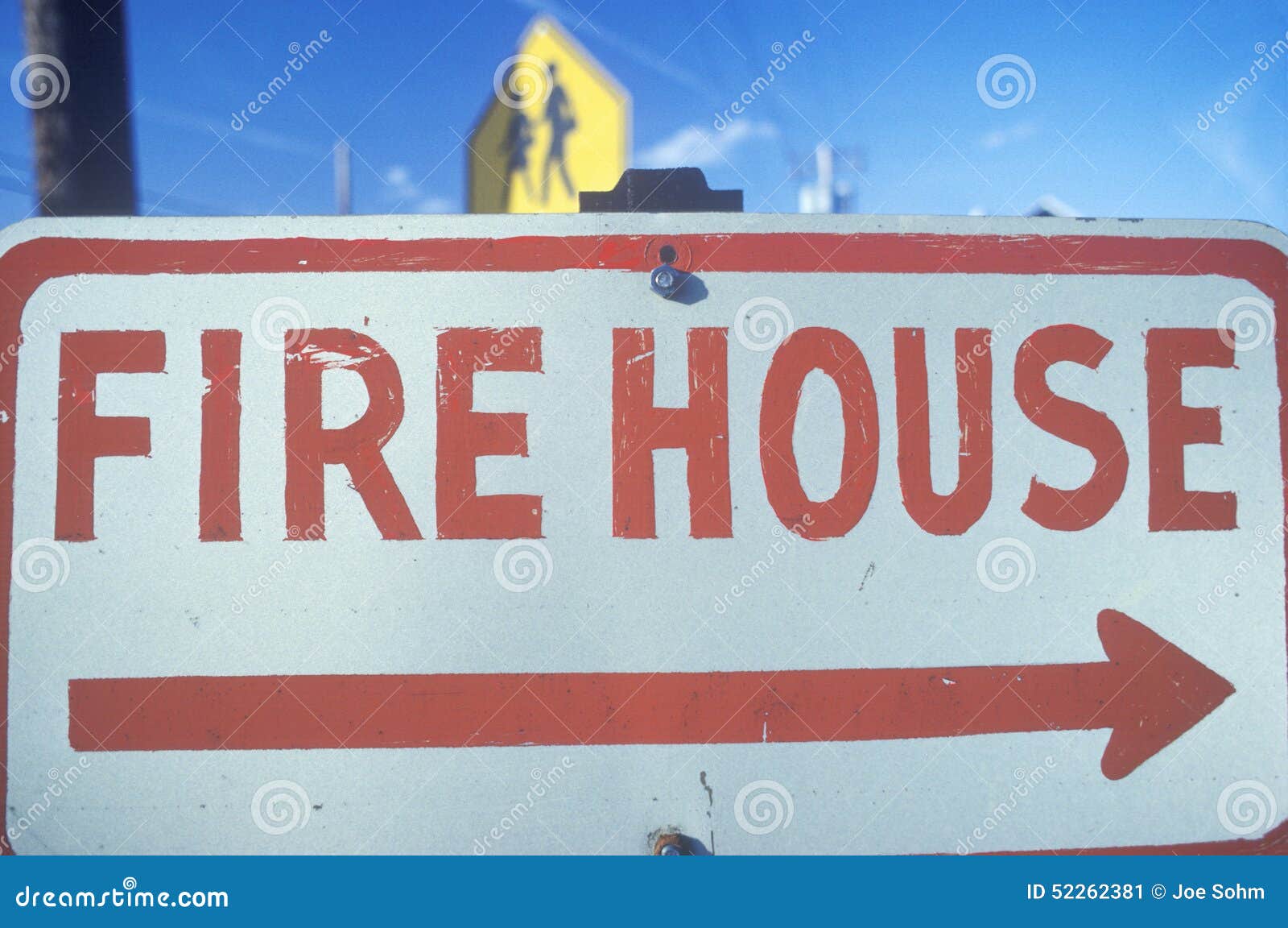 Sign: Firehouse stock image. Image of color, united, direction - 52262381