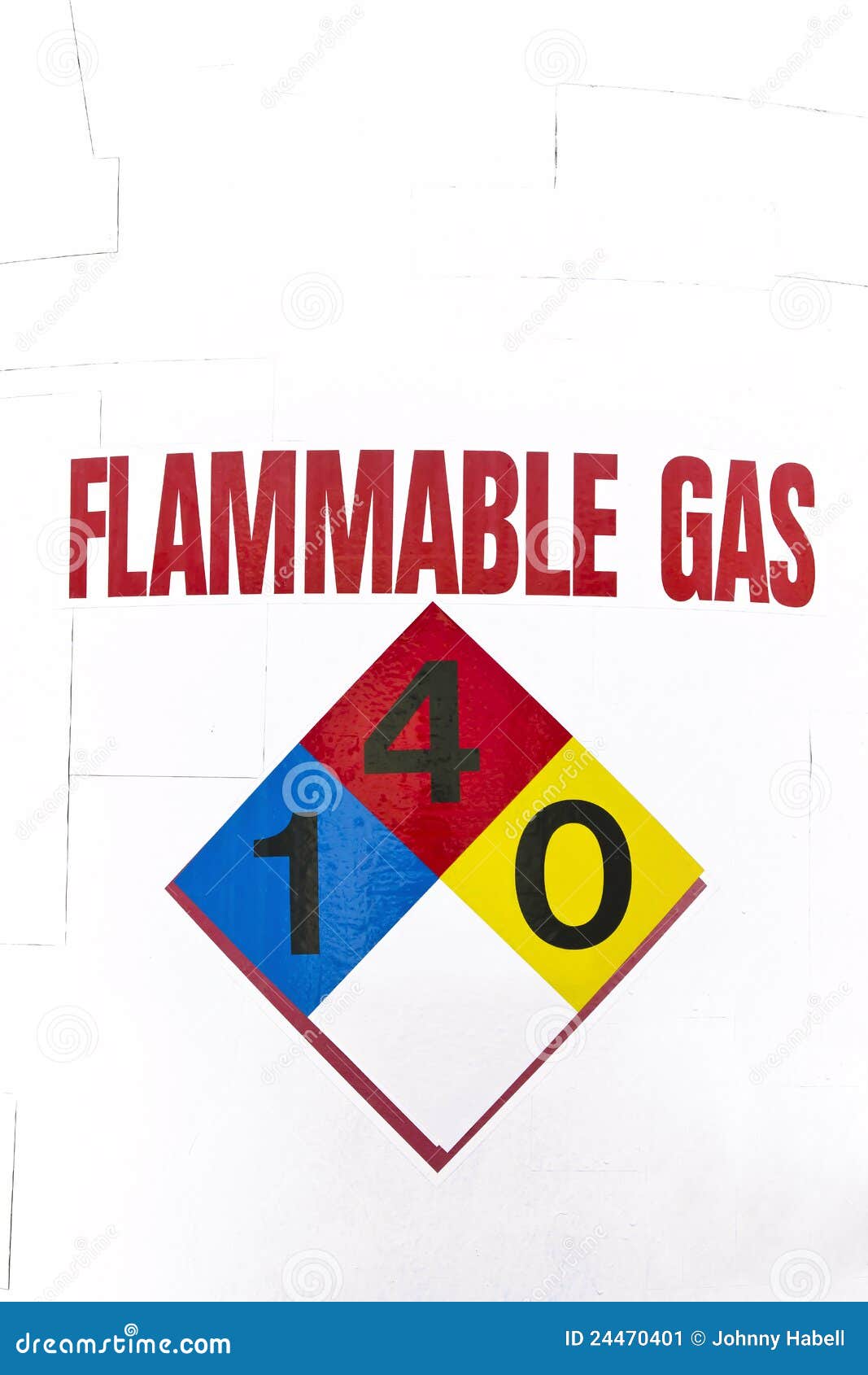 Sign for Flammable Gas stock image. Image of color, number - 24470401