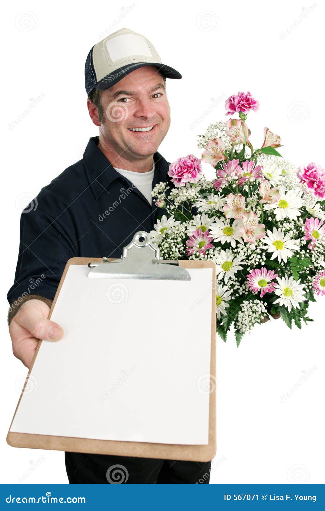 Sign for Flower Delivery stock image. Image of carnation - 567071