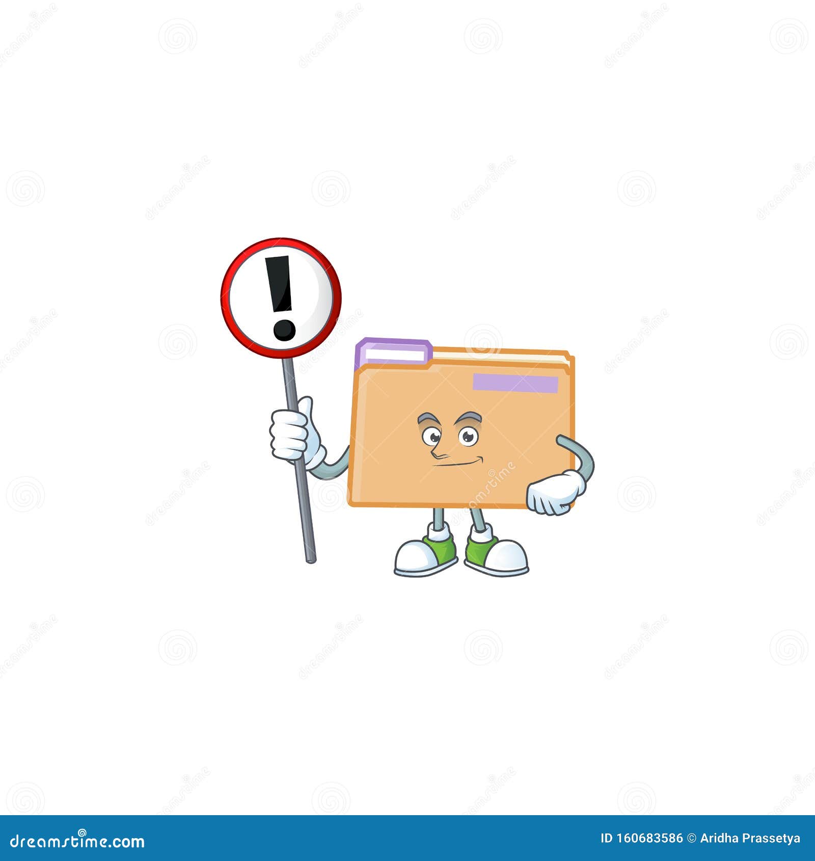 With Sign Folder for Saving a File Document Stock Vector - Illustration ...