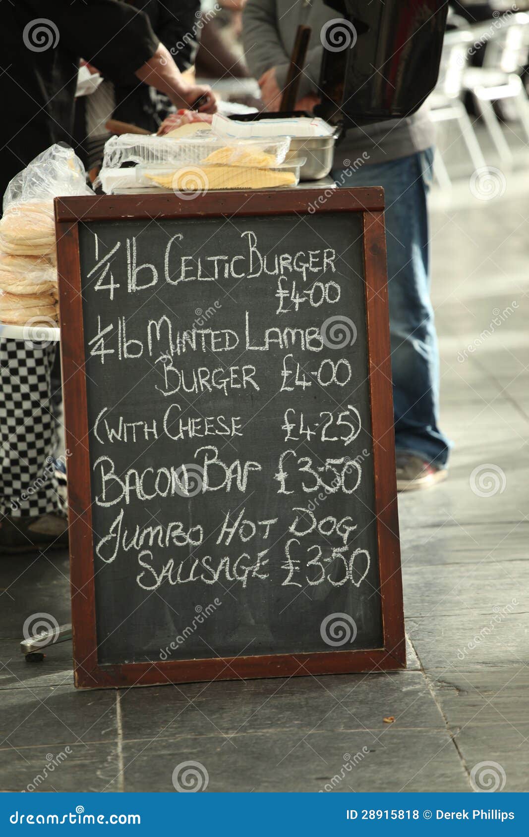 Sign at Food Market stock photo. Image of writing, wooden - 28915818