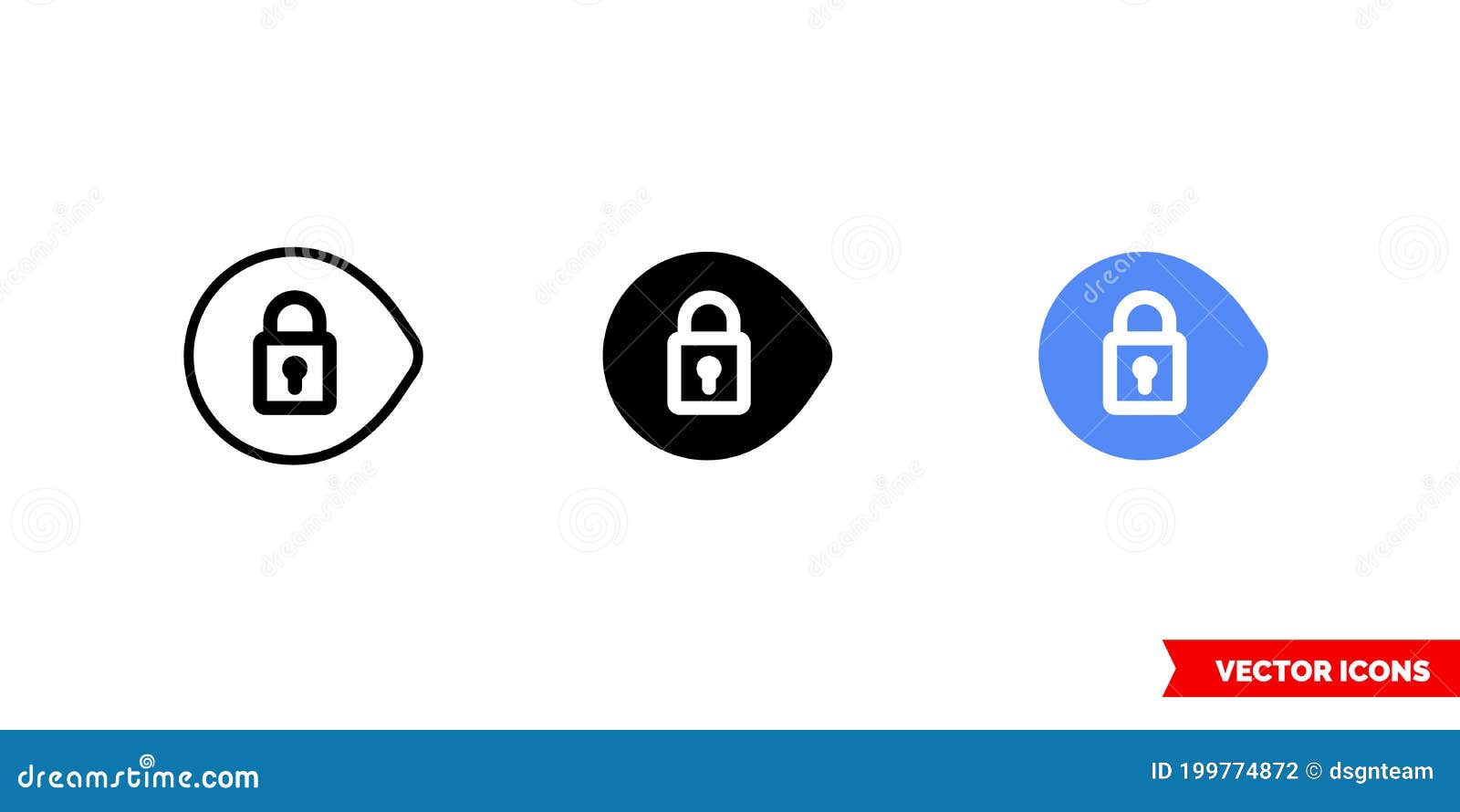 Sign in Form Password Icon of 3 Types Color, Black and White, Outline ...