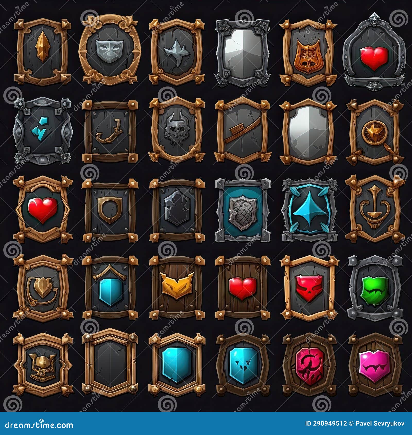 Sign Frame Medieval Ai Generated Stock Photo - Image of template ...