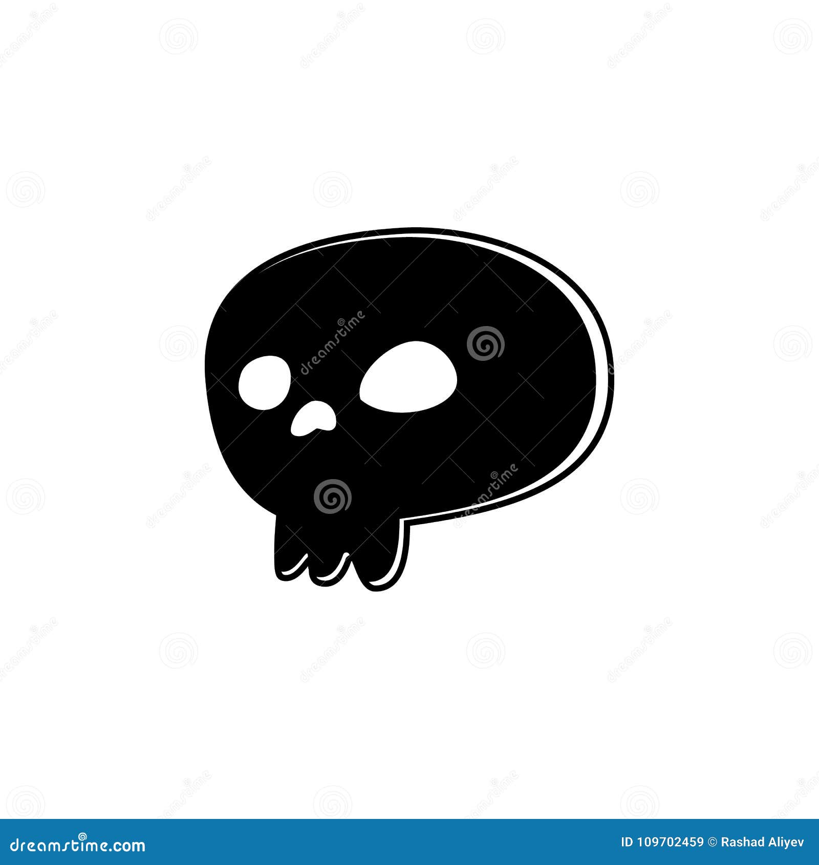 Sign in the Game Skull Icon. Element of Computer Games for Mobile ...