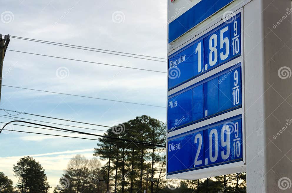 Sign with gas prices stock image. Image of prices, environment - 72077095