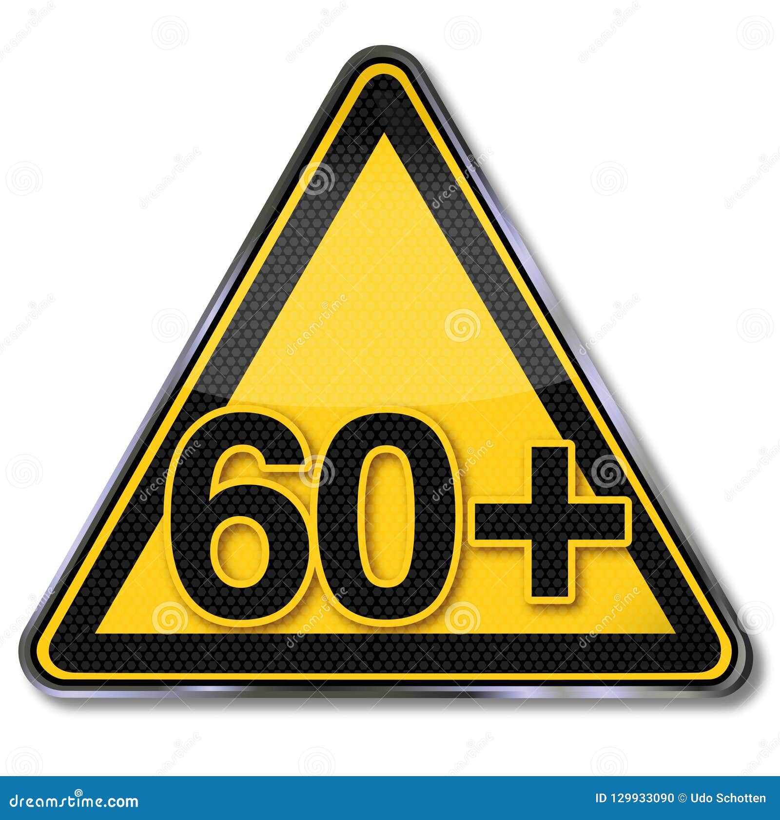 Sign generation 60 plus stock vector. Illustration of autumn - 129933090