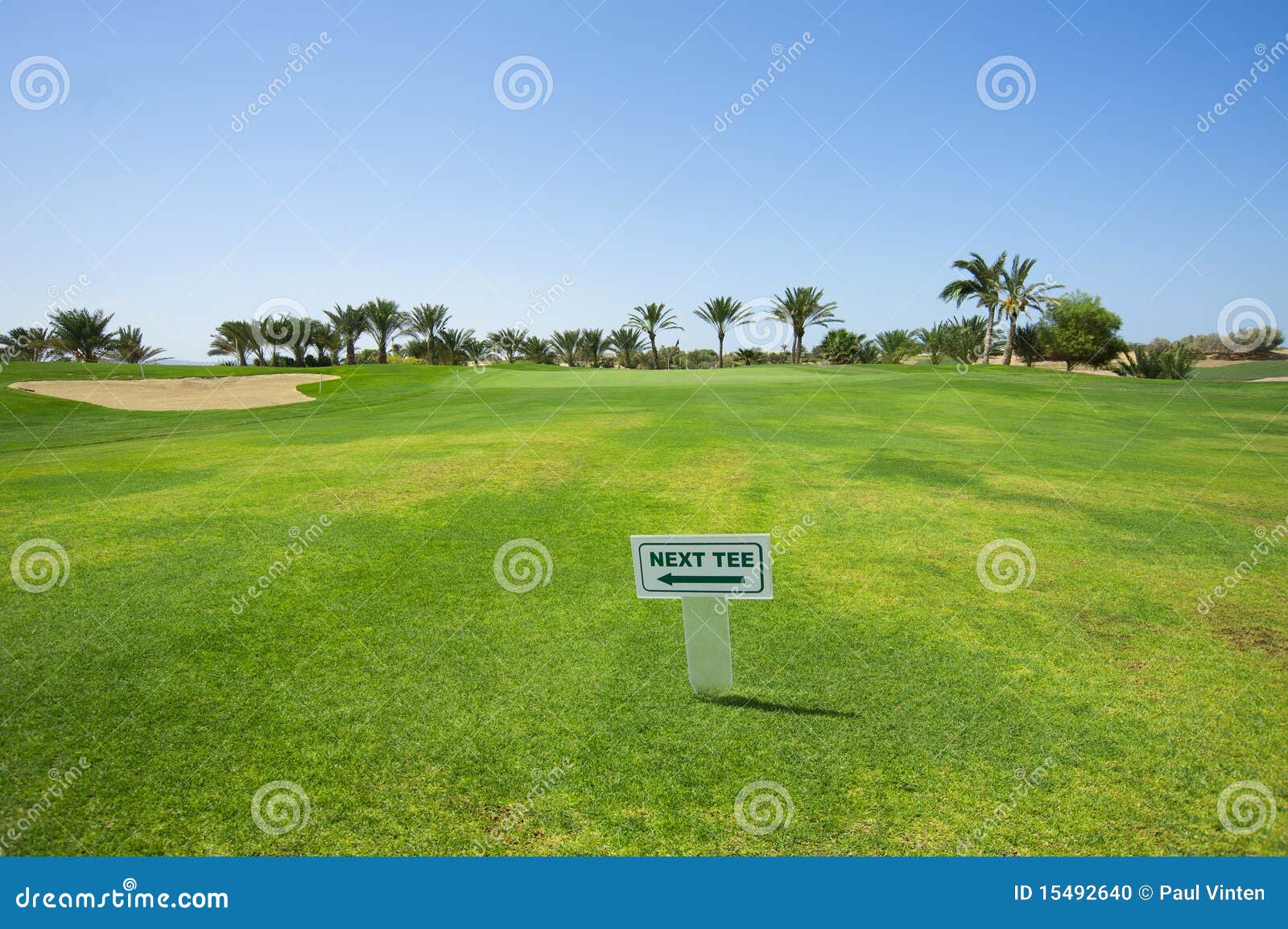 Sign on a golf course stock photo. Image of recreational - 15492640